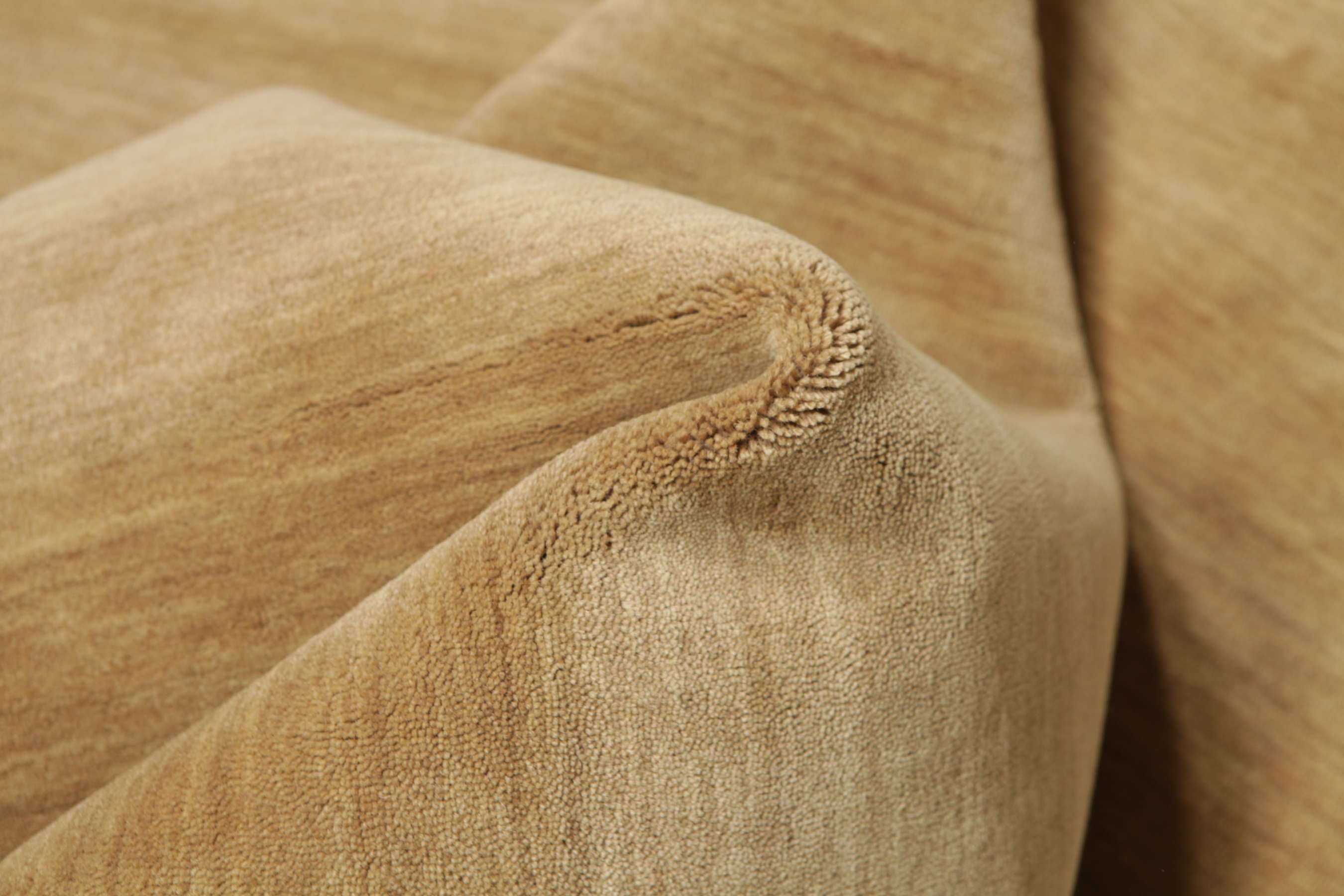 Handloom fringes - Beige 200 x 250 cm Wool Rug - Rugvista