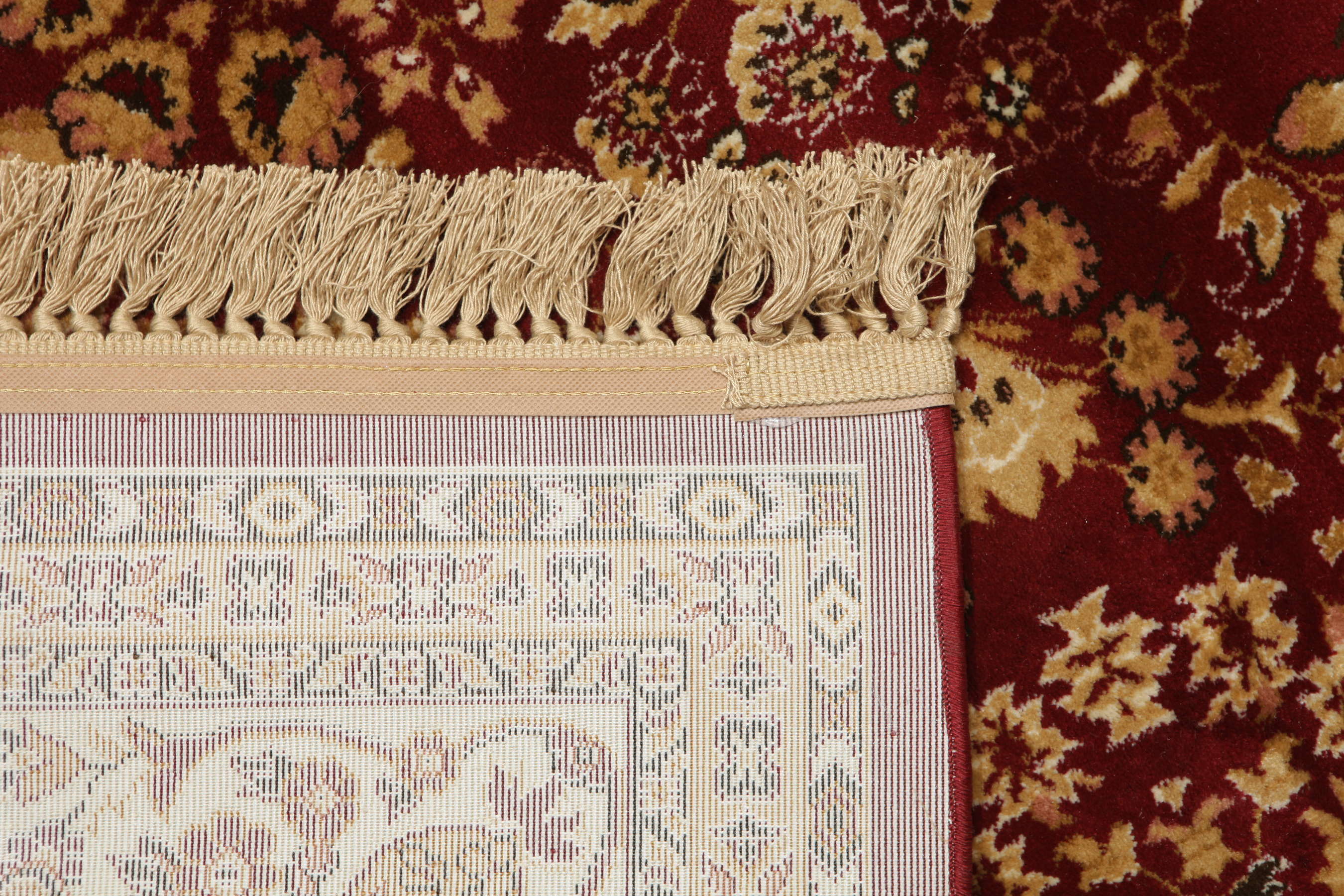 Kerman Diba - Red 200 x 200 cm Viscose Rug - Rugvista