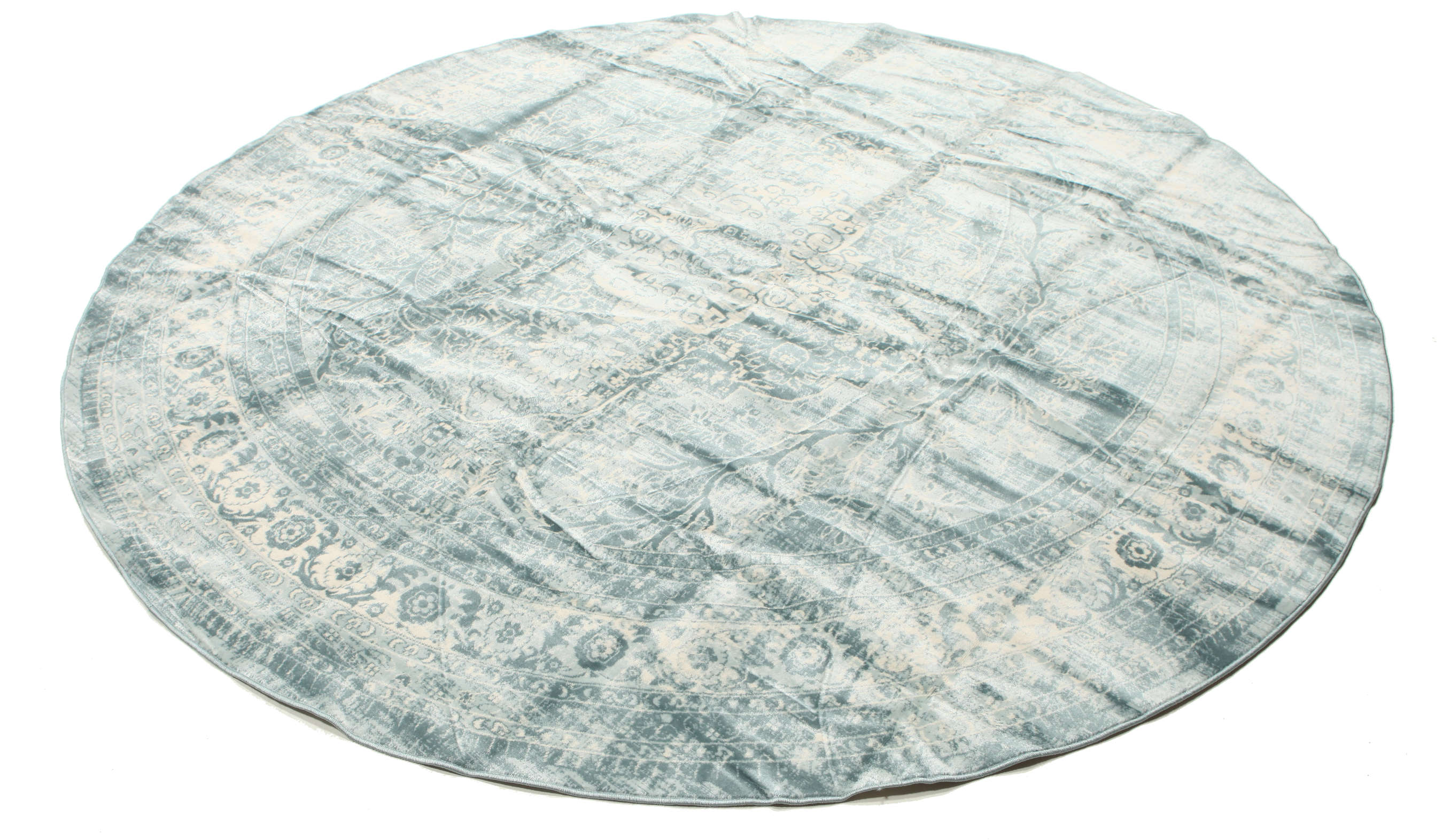 Jacinda - Light Blue, Round Ø 300 cm Rug - Rugvista